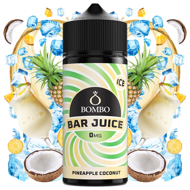 Bombo Bar Juice 100ml Pineapple Coconut Ice - Jaque Vape 】